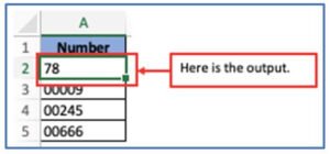 Methods of add or remove pad a number with zero in Excel. - Resource