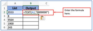 Methods of add or remove pad a number with zero in Excel. - Resource