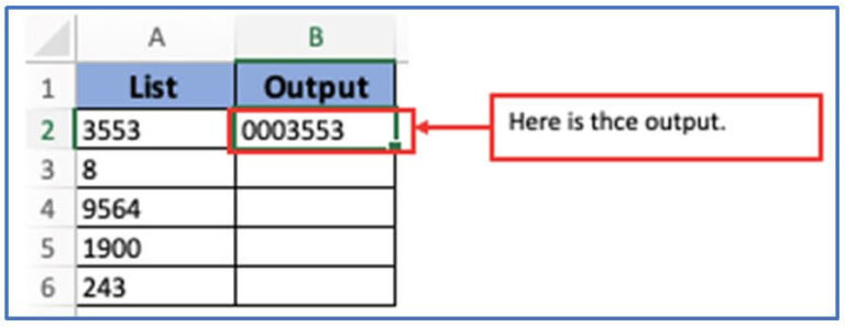 Methods of add or remove pad a number with zero in Excel. - Resource