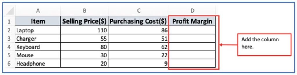 How to calculate Profit margin in Excel? - Resource