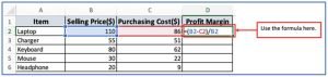 How to calculate Profit margin in Excel? - Resource