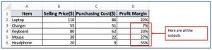 How to calculate Profit margin in Excel? - Resource