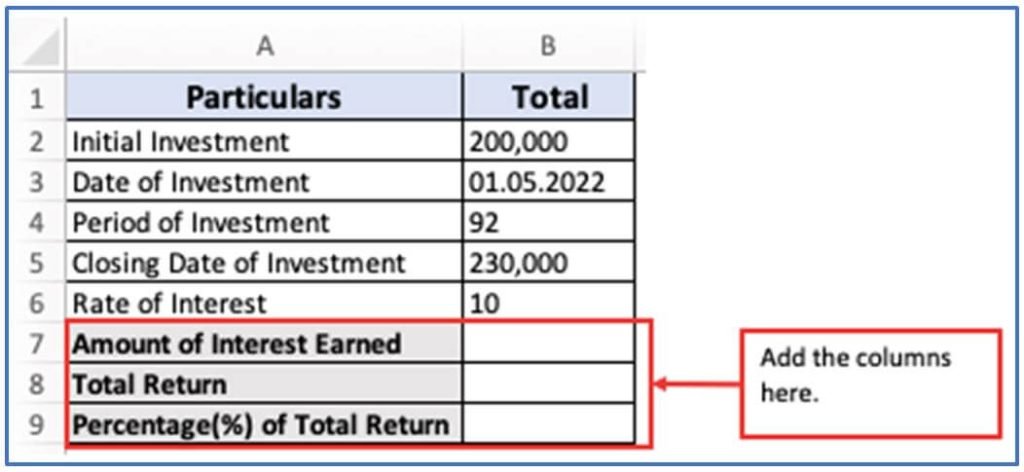 What is Total Return formula in Excel? - Resource